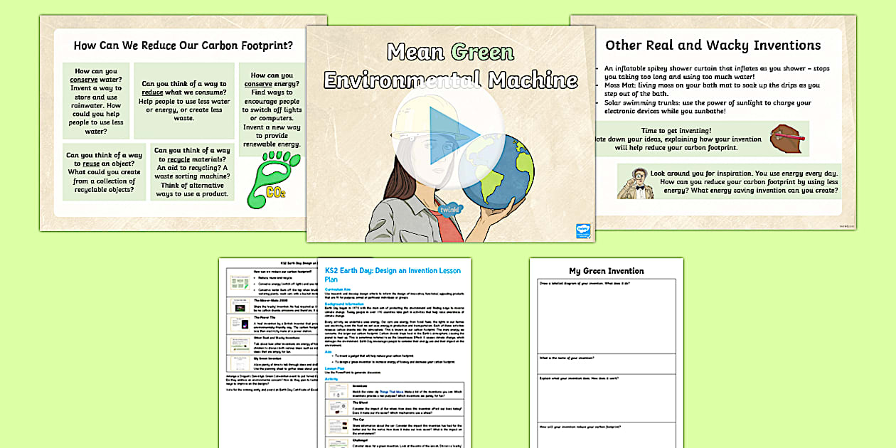 Earth Day: Design a Green Invention Lesson Pack - Twinkl