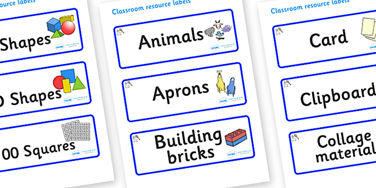 Sports Themed Editable Classroom Resource Labels - Twinkl