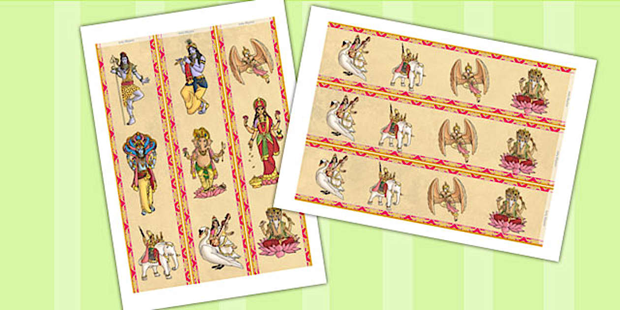 Hindu Gods Display Borders (teacher made) - Twinkl