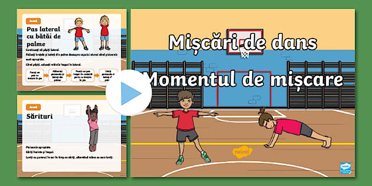 Momentul de mișcare – Joc PowerPoint (teacher made)