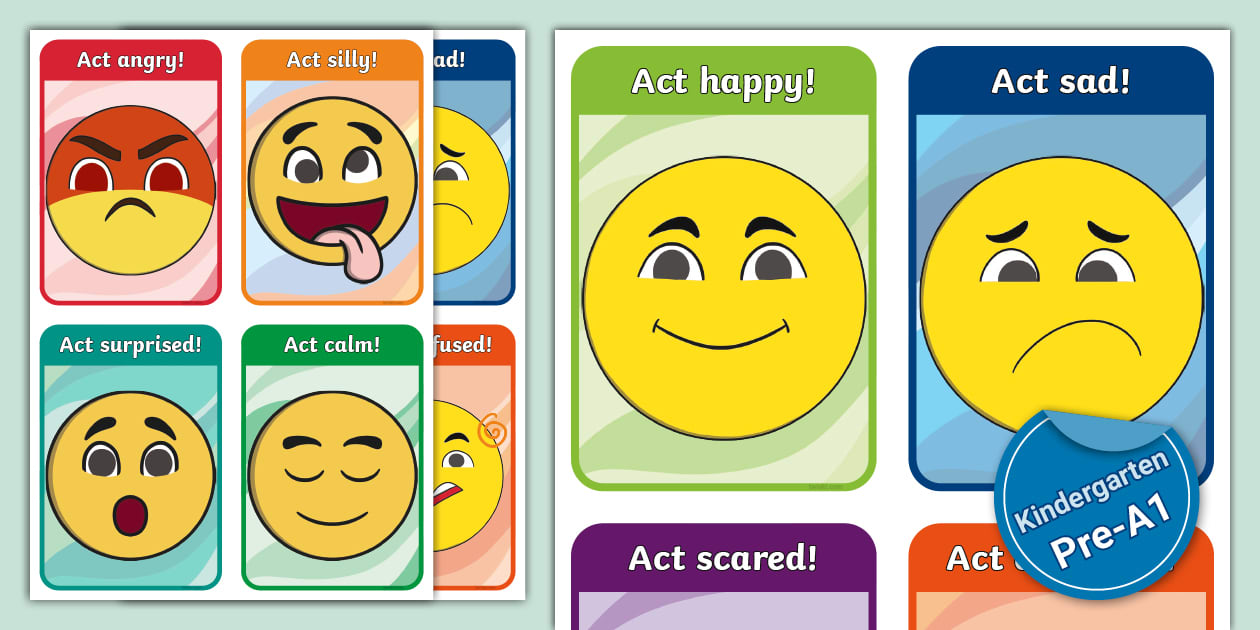 ESL Act Happy! Challenge Cards (teacher made) - Twinkl