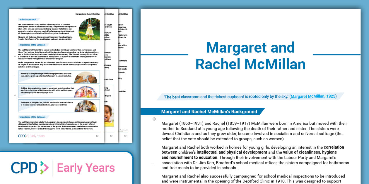 Margaret and Rachel McMillan | Handout (Lehrer gemacht)