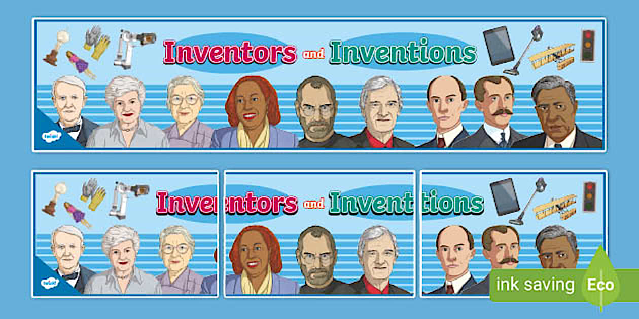 Inventors and Inventions Display Banner (teacher made)