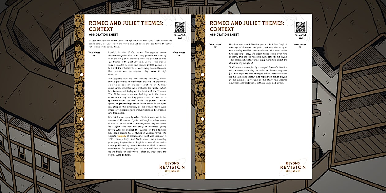 Romeo and Juliet: Context Annotation Sheet (professor feito)