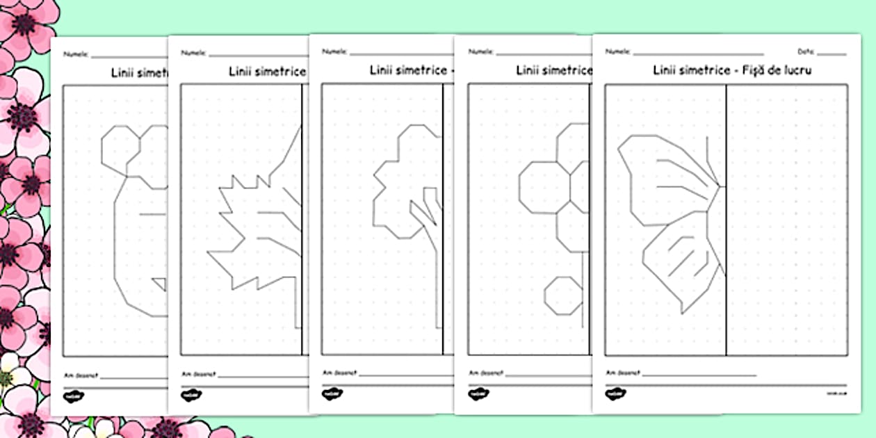 Simetrie, Imagini de primavara (teacher made) - Twinkl