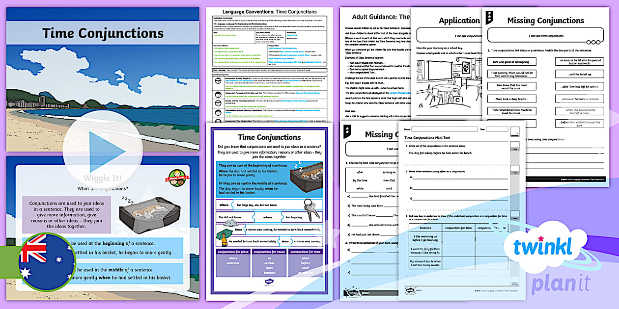 Time Conjunctions Year 4 Lesson Pack | Twinkl PlanIt English