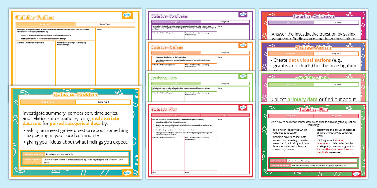 Phase 3 NZ Maths - Statistics & Probability Teaching Sequence Student ...