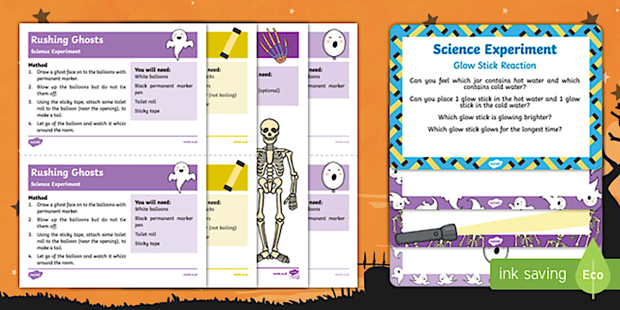 Kindergarten Halloween Science Experiments Resource Pack