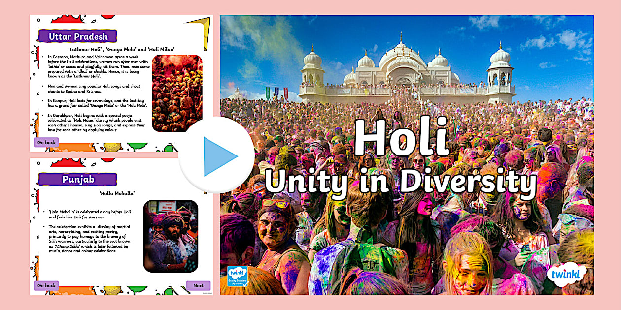 Holi: Unity in Diversity Celebration PowerPoint - Twinkl