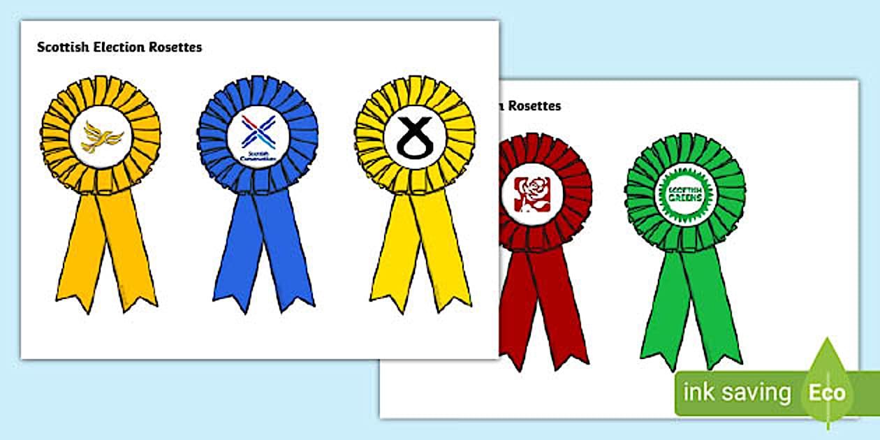Scottish Elections Rosette Templates