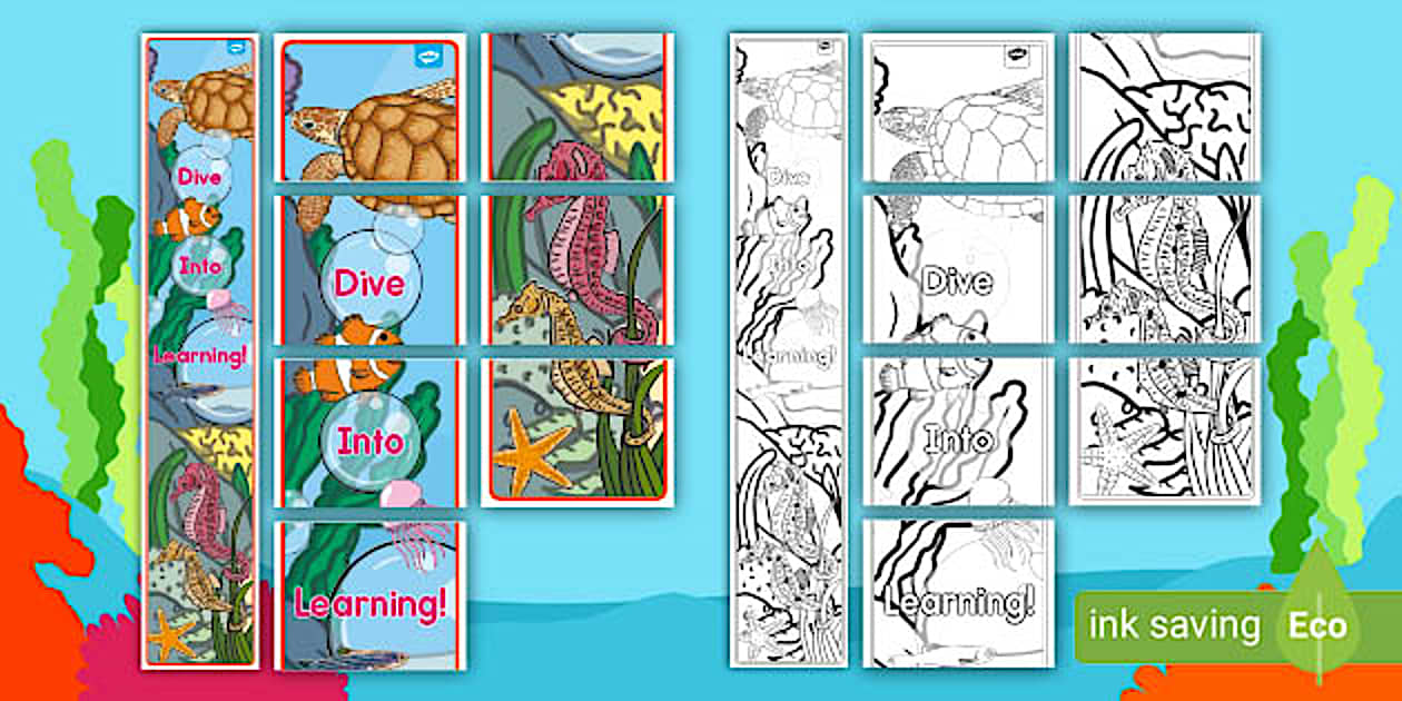 Printable Dive Into Learning Wall Banner | Twinkl USA