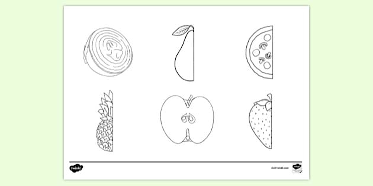 Half Sheet Colouring Page (teacher made) - Twinkl