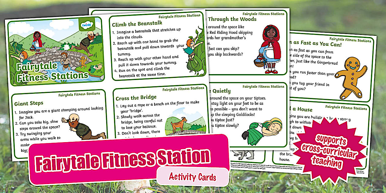 Fairytale Fitness Station | World Book Day PE Games | Twinkl