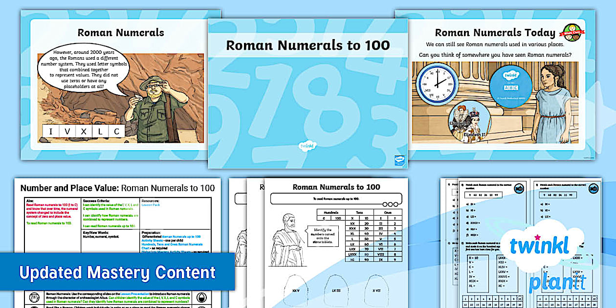 Year 4 Read Roman Numerals KS2 Lesson | PlanIt Maths