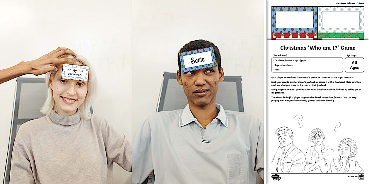 Christmas 'Who Am I?' Game | Twinkl Party