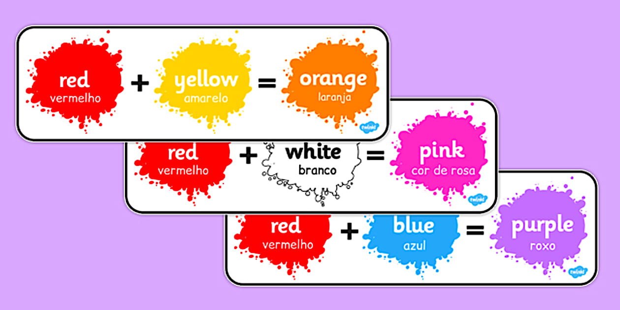 Color Mixing Pack Portuguese Translation (Teacher-Made)