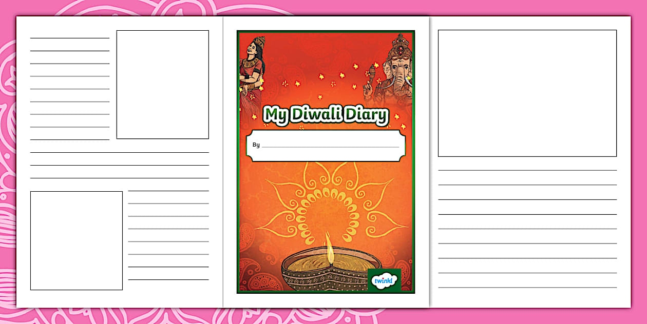 My Diwali Diary Writing Frame - Twinkl Religion - Twinkl