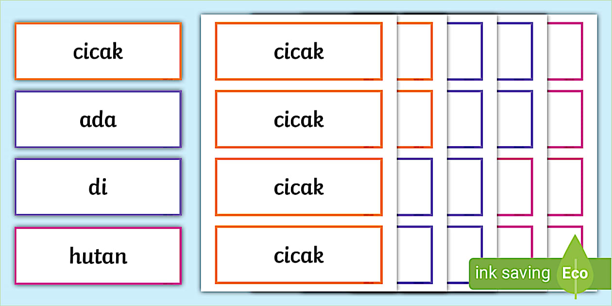Cicak Lapar - Indonesian Word Cards (teacher made) - Twinkl
