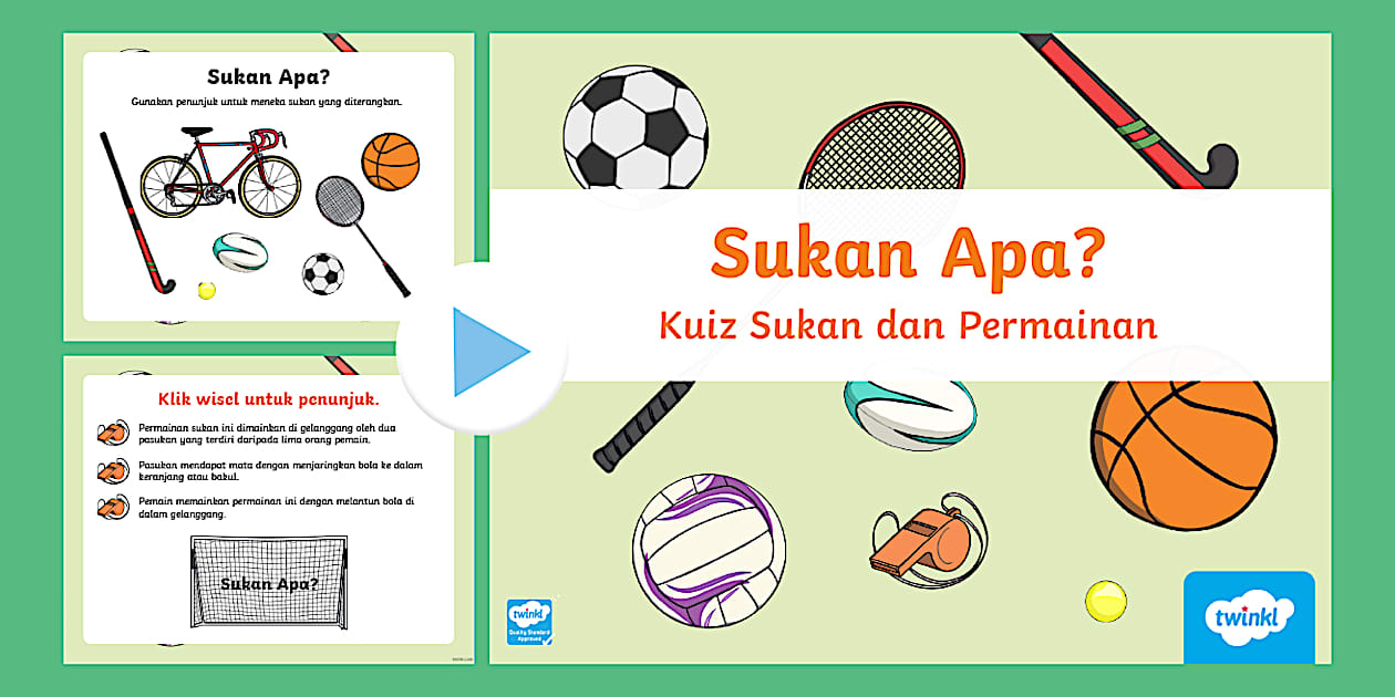 Kuiz Bahasa Melayu - Kuiz Sukan dan Permainan PowerPoint