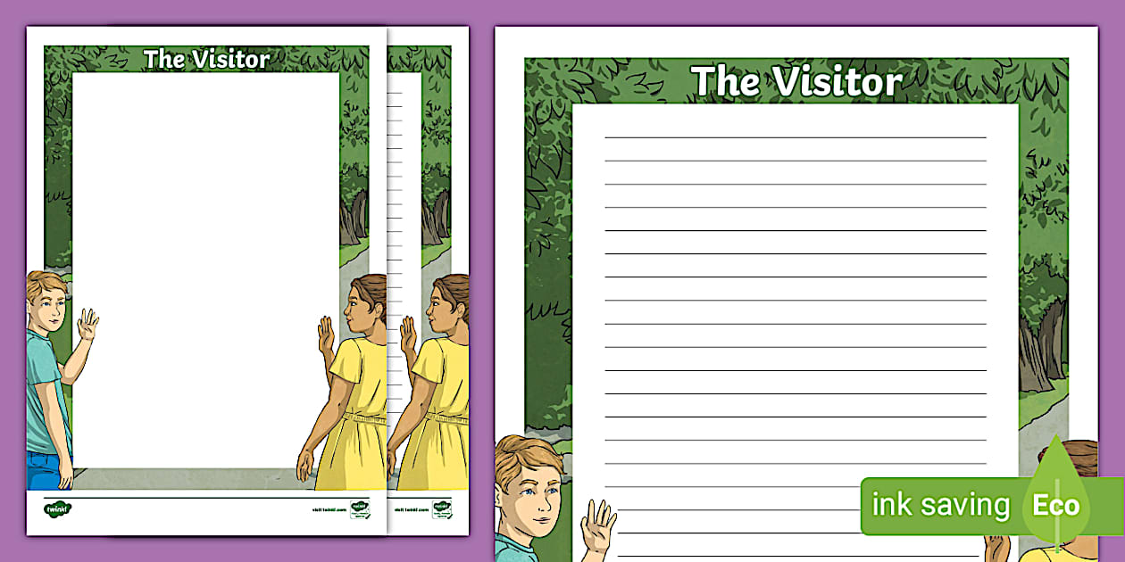 Visitor Poem Writing Frame