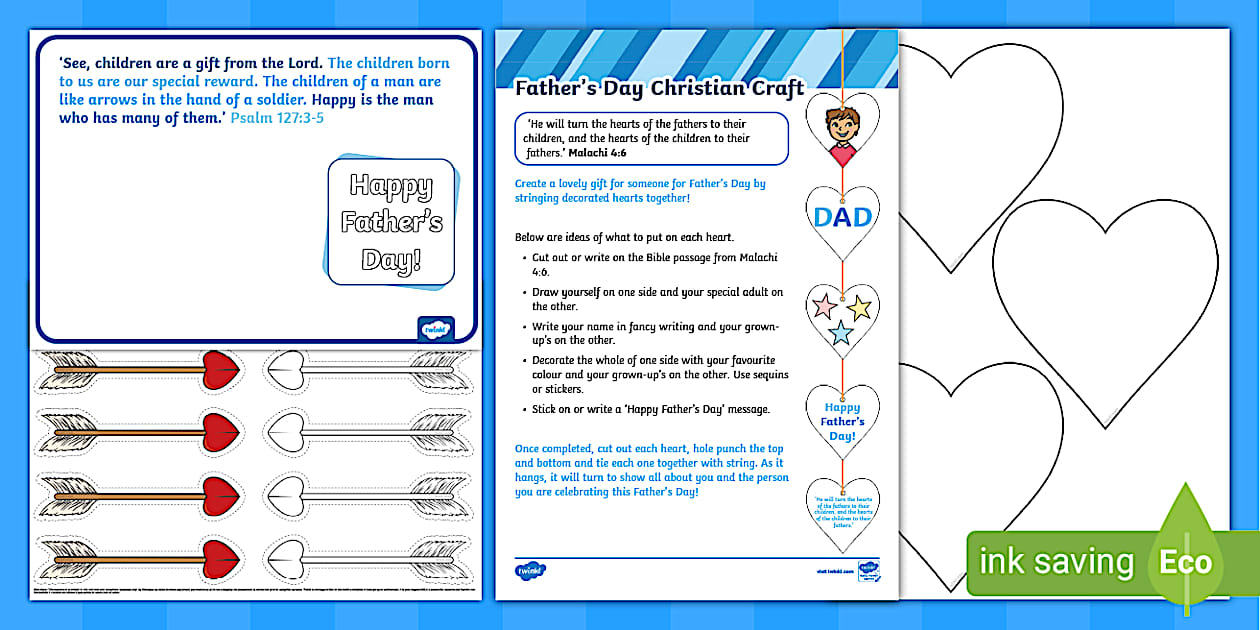 Father's Day Christian Crafts (Teacher-Made) - Twinkl