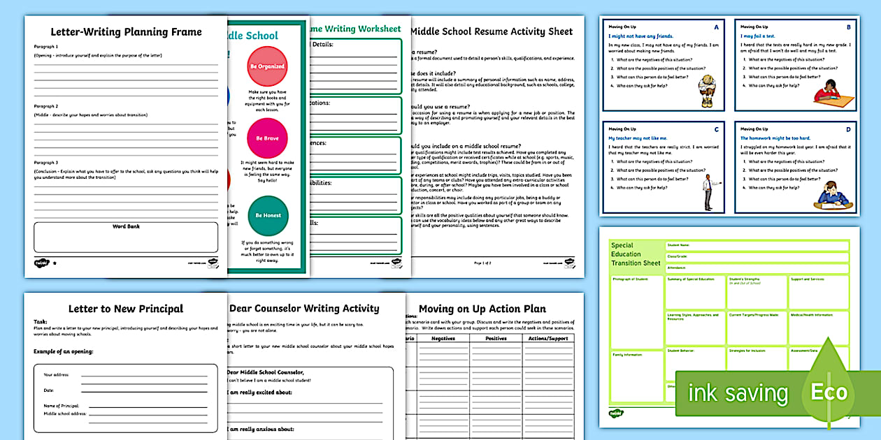 Moving up to Middle School Transition Resource Pack - Twinkl