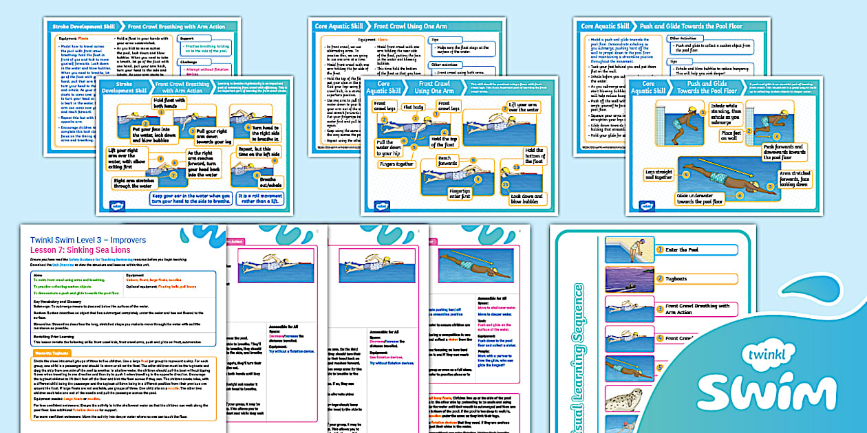 Twinkl Swim - Level 3 (Improvers) Lesson 7