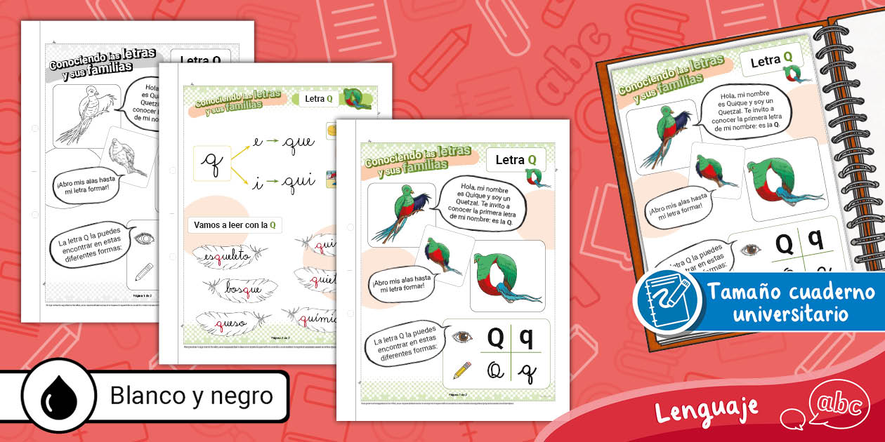 Guía | Trabajo | Letra Q| Que - Qui | (Teacher-Made)