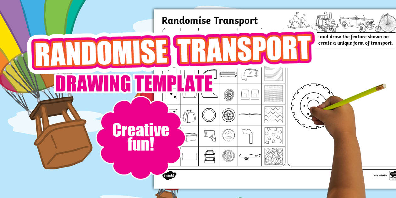 Randomise Transport Drawing Template
