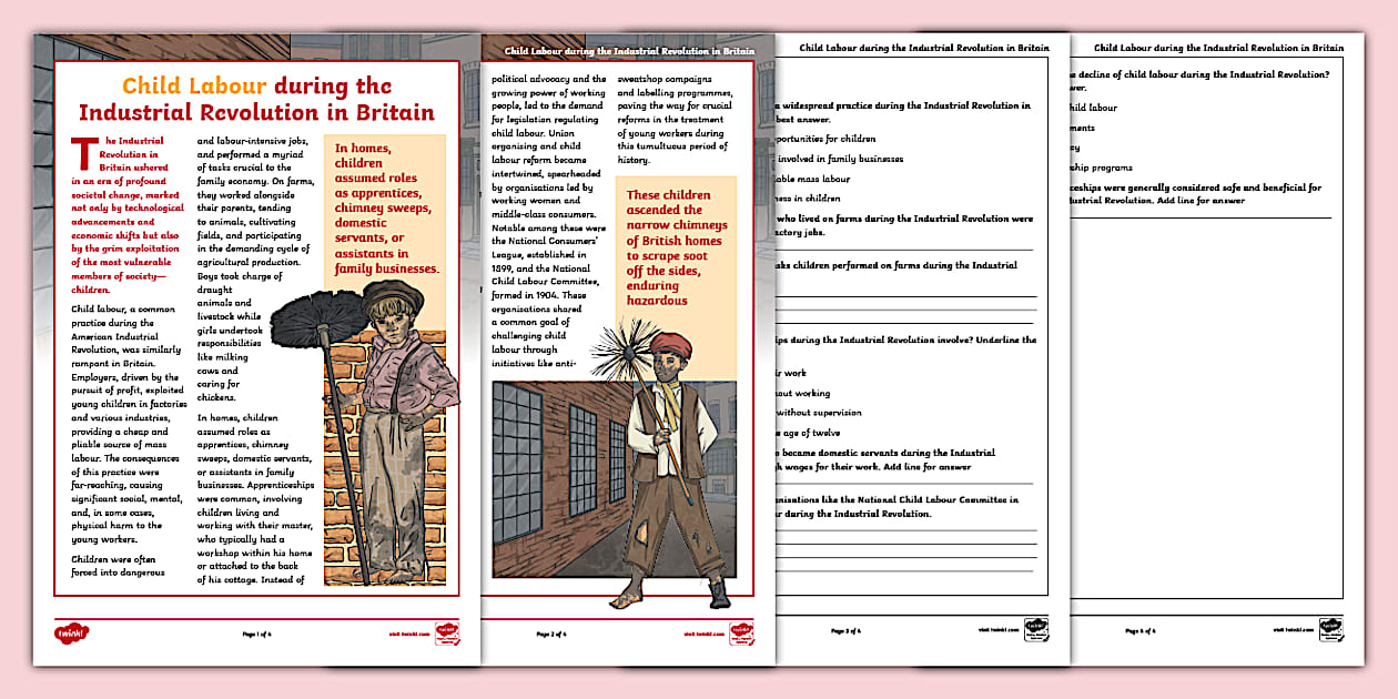 Child Labour during the Industrial Revolution in Britain