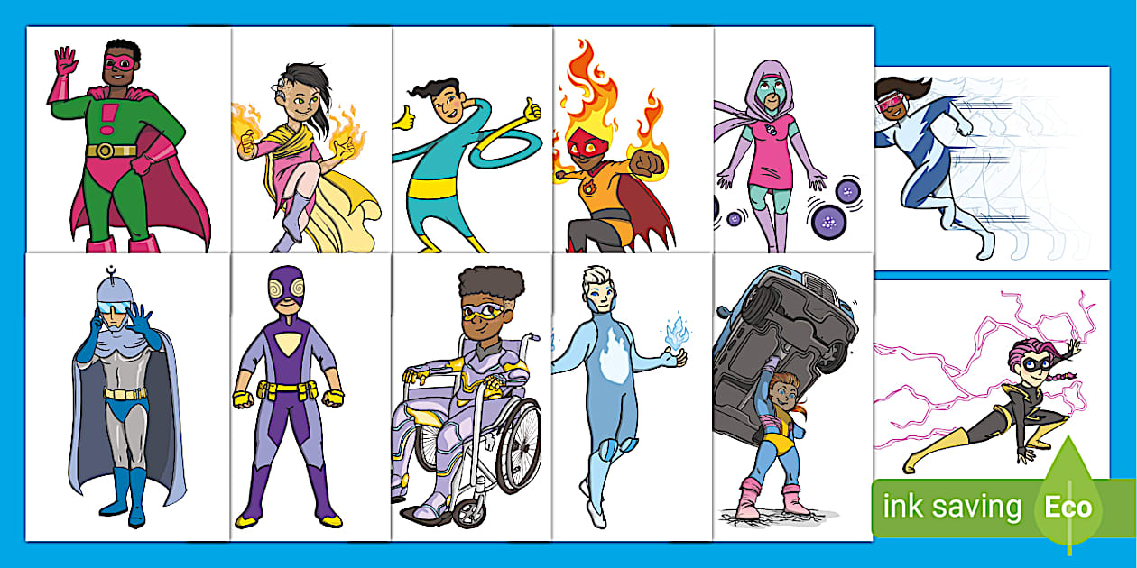 Superhero Cut-Outs - Primary Resources