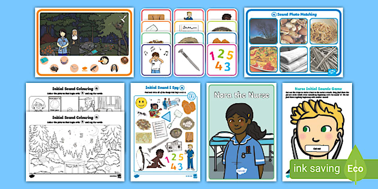 All About Initial Sounds - Letter n Resource Pack - Twinkl