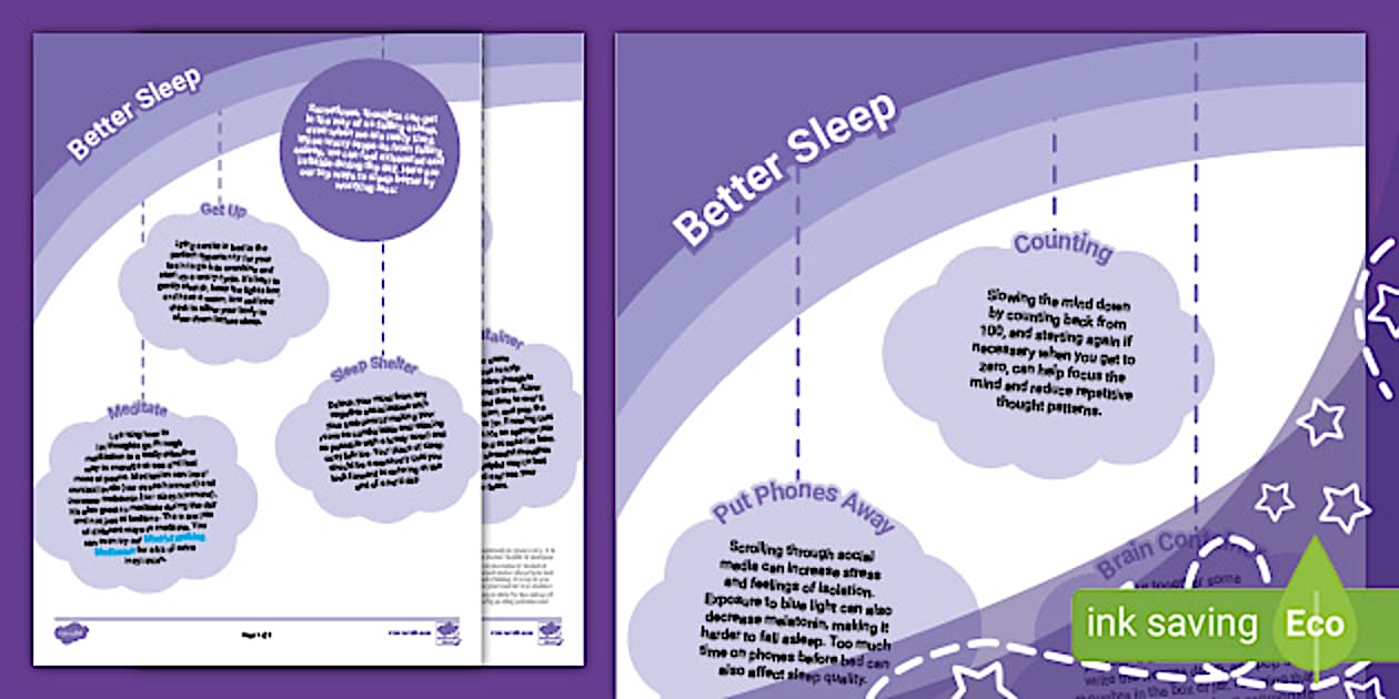 Better Sleep Guide (teacher made) - Twinkl