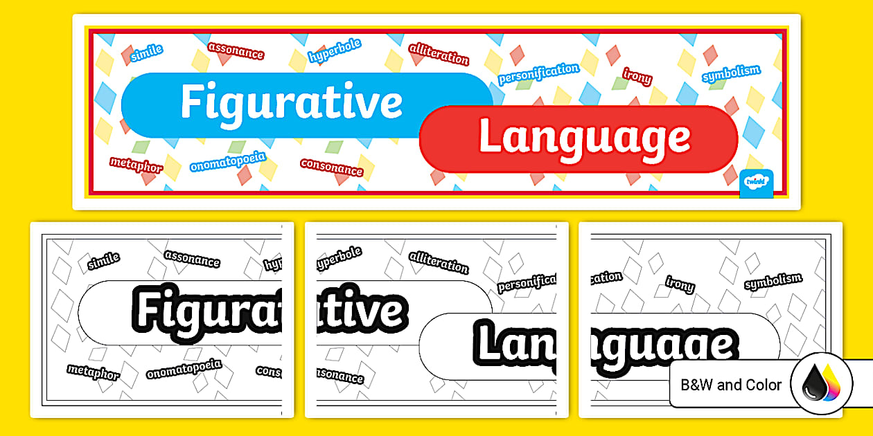 Figurative Language Banner (teacher made) - Twinkl