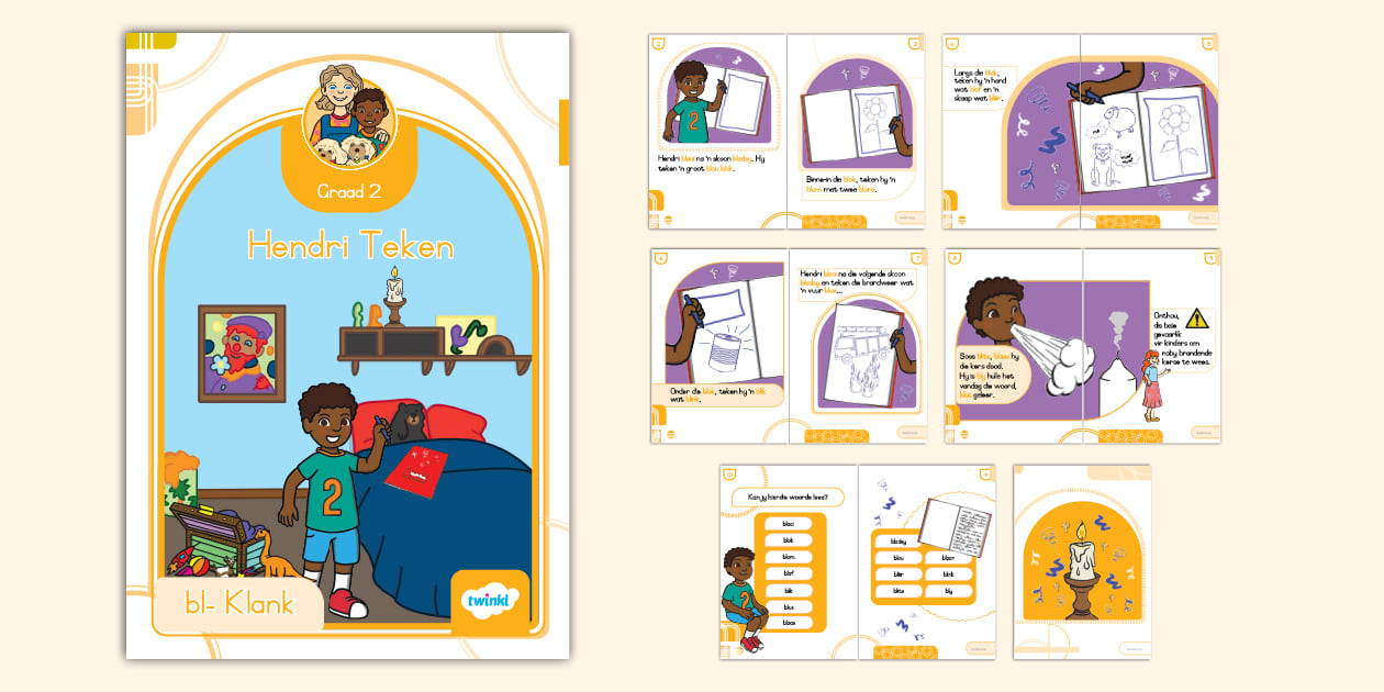 Graad 2 Klanke eBoek bl- (teacher made) - Twinkl