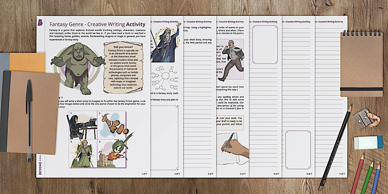 Fantasy Genre - Creative Writing Activity (teacher made)