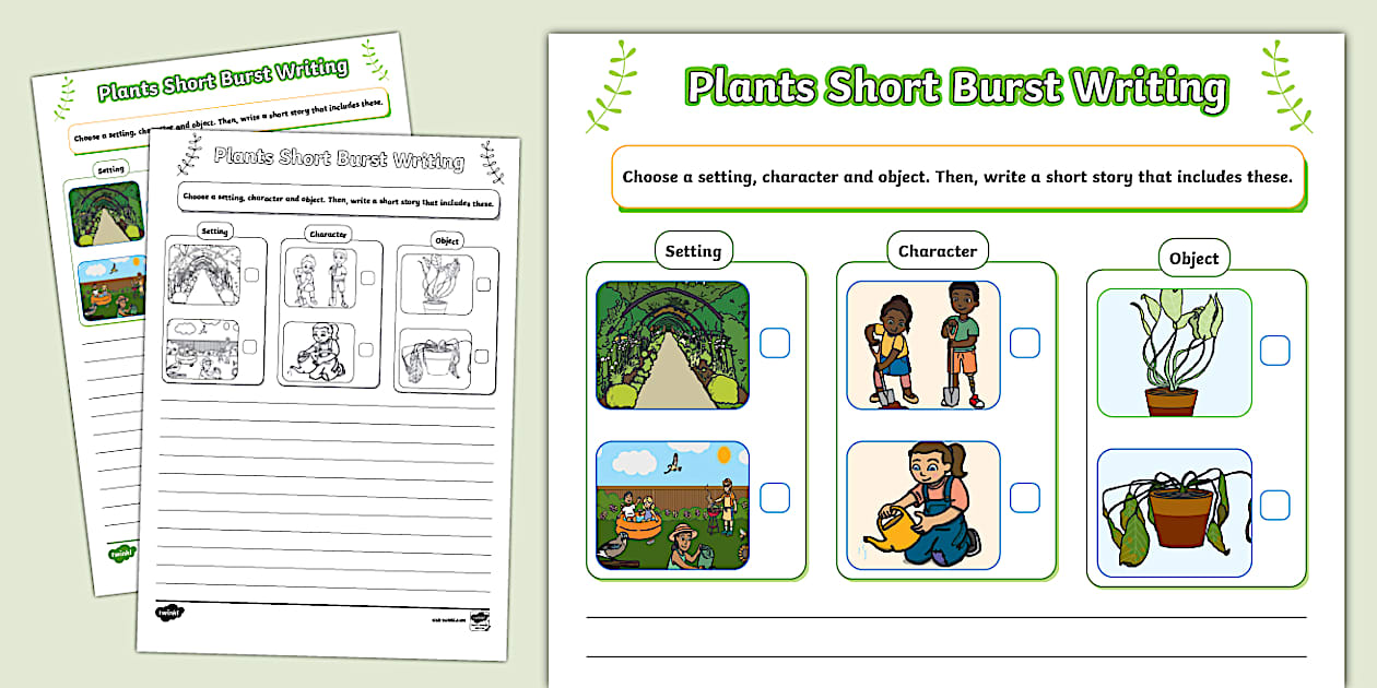 KS1 Plants Short Burst Writing Template (teacher made)