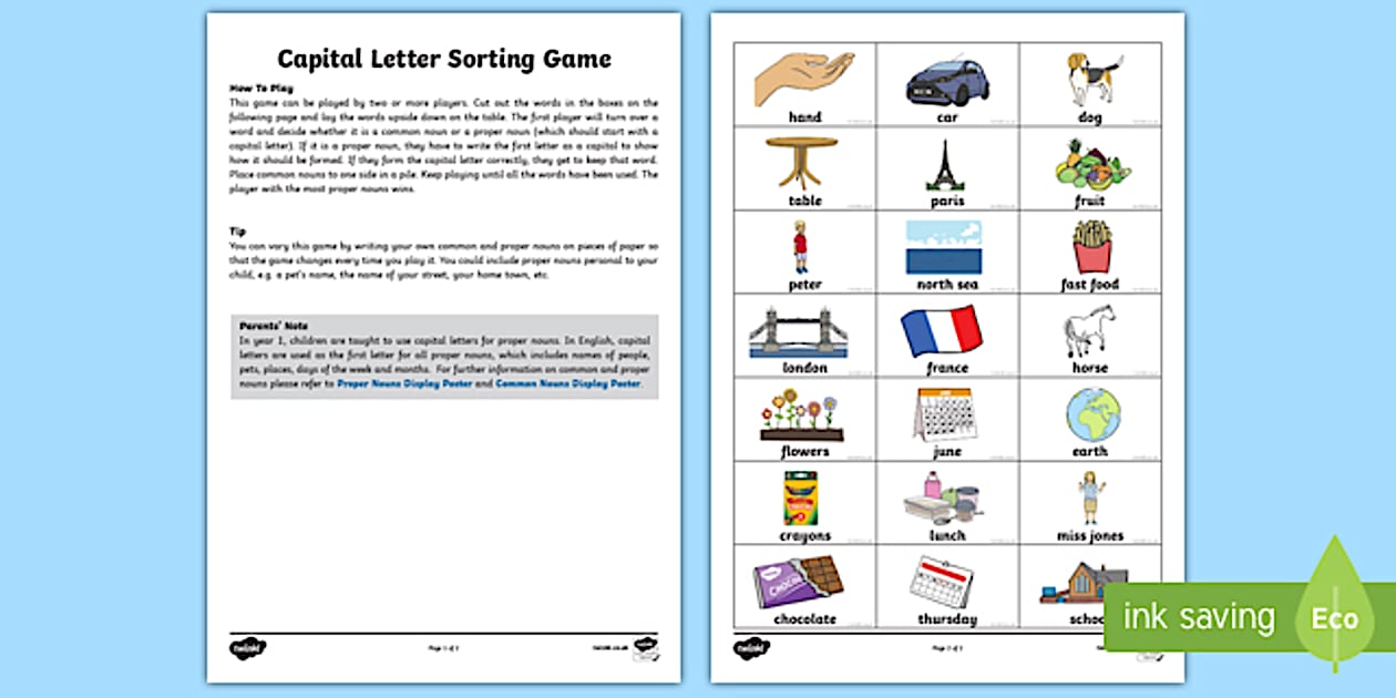 Cursive Capital Letters Sorting Game (teacher made) - Twinkl