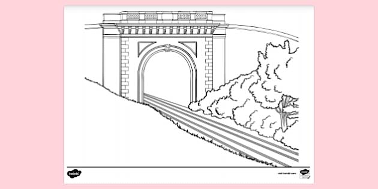 Railway Colouring Sheet | Colouring Sheets - Twinkl