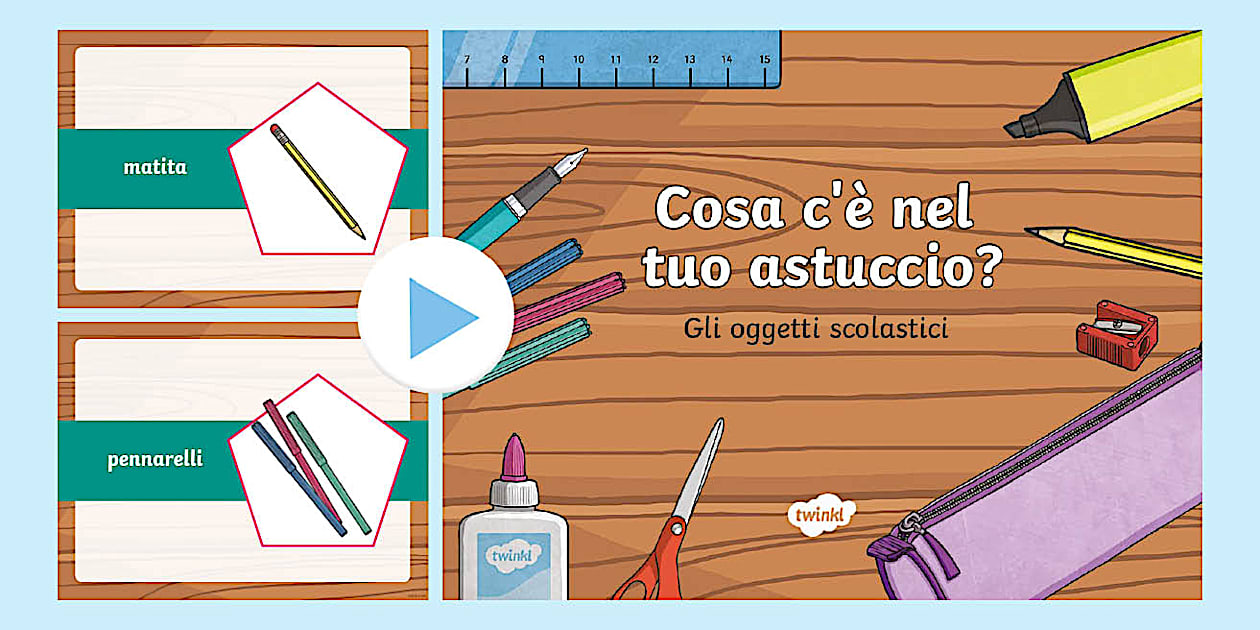 Cosa c'è nel tuo astuccio? (Teacher-Made) - Twinkl