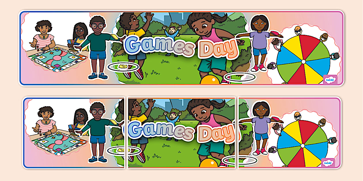 Games Day Display Banner (teacher made) - Twinkl