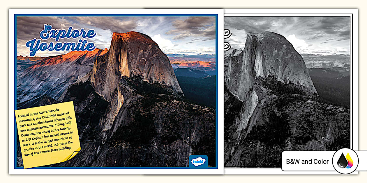 Printable Explore Yosemite Poster for Kids | Twinkl USA