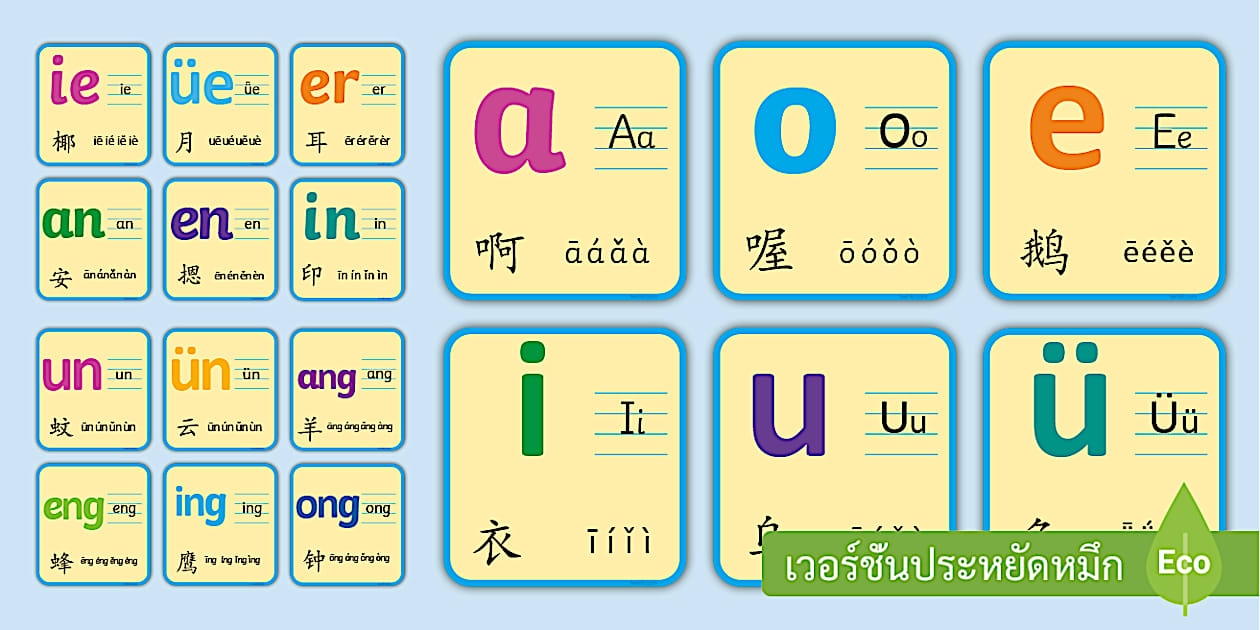Chinese Pinyin Flash Cards - Twinkl