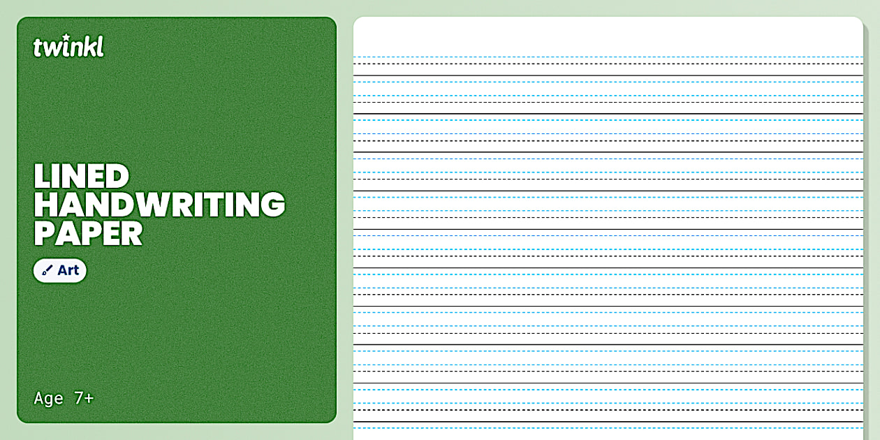 Printable Lined Handwriting Paper - Classroom Resource