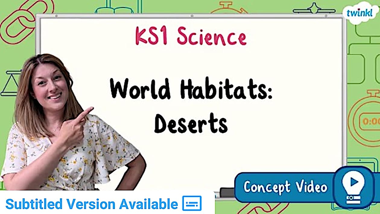 World Habitats: Deserts | KS1 Science Concept Video - Twinkl