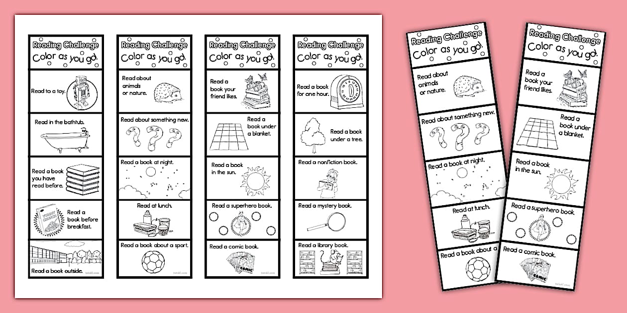 Color as You Read Bookmarks (teacher made) - Twinkl