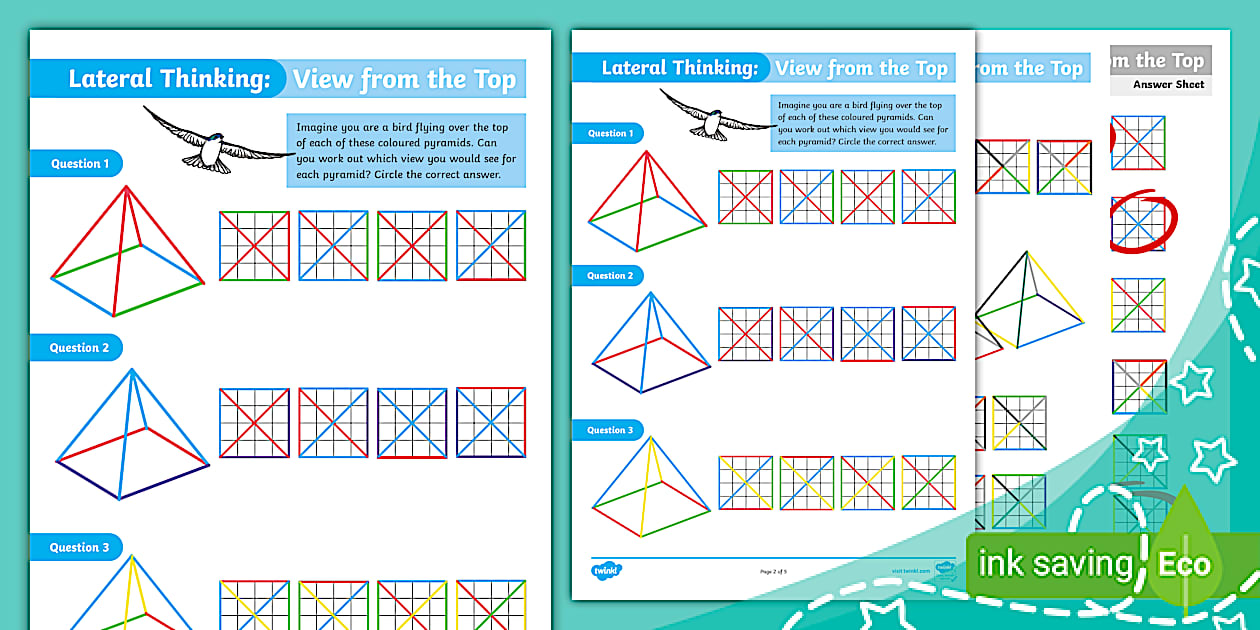 👉 Lateral Thinking: View from the Top - Twinkl