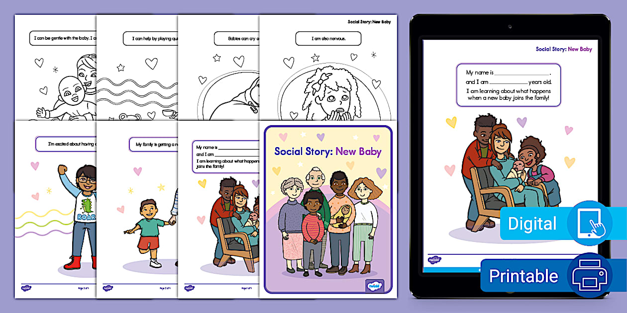 Social Story: New Baby (Teacher-Made) - Twinkl
