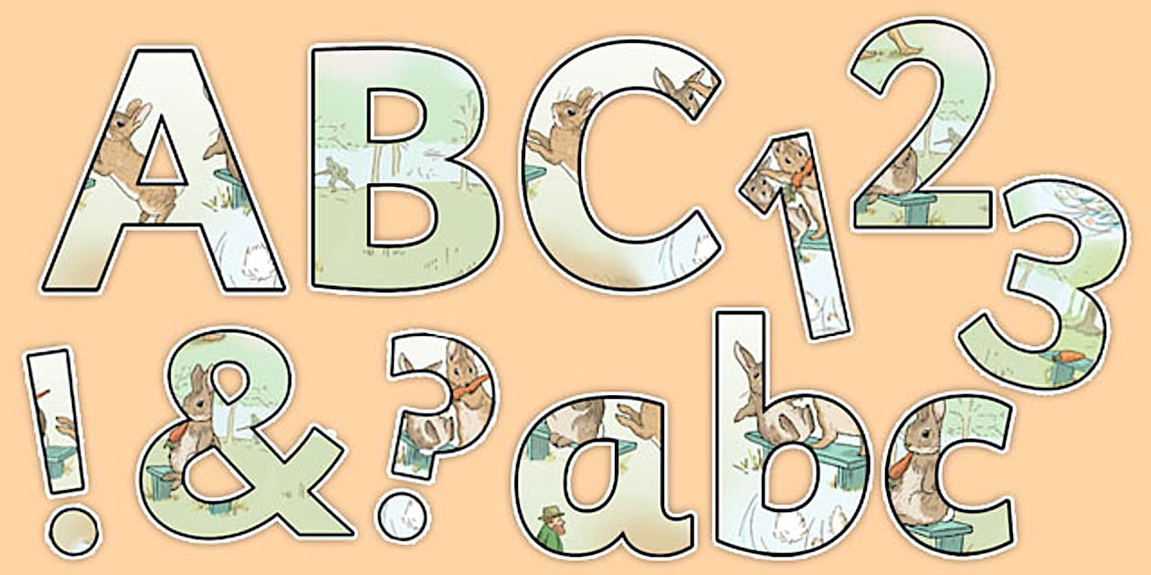 Editable Beatrix Potter - The Story of a Fierce Bad Rabbit Themed Display