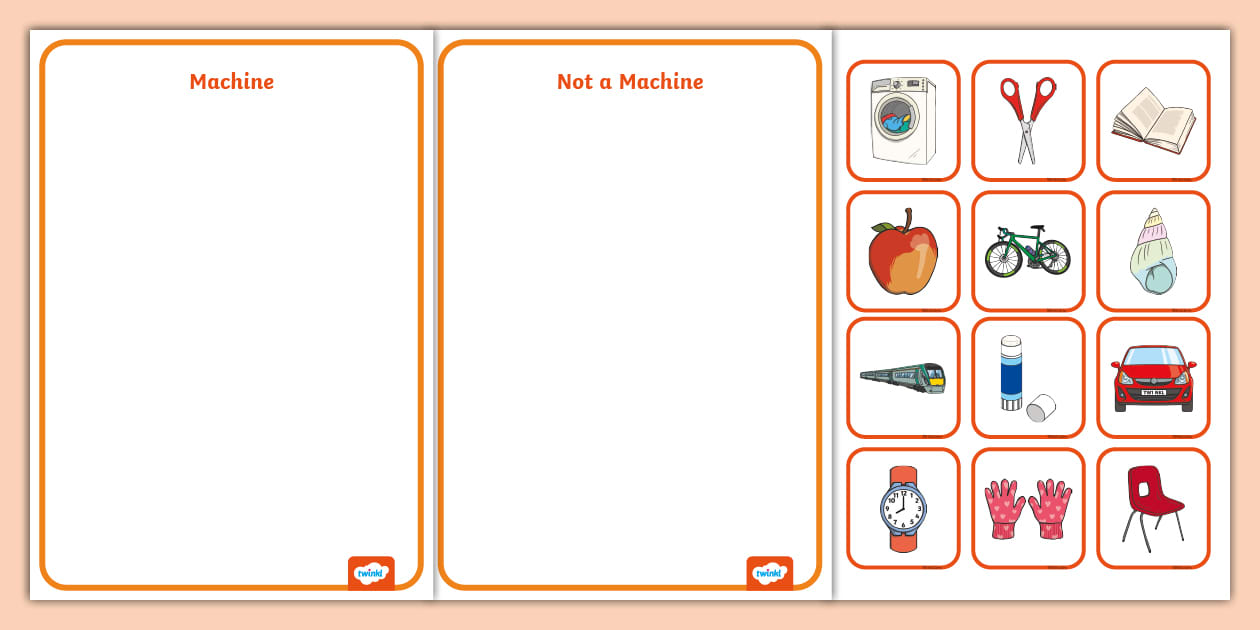 Machine/Not a Machine Sorting Activity (l'enseignant a fait)